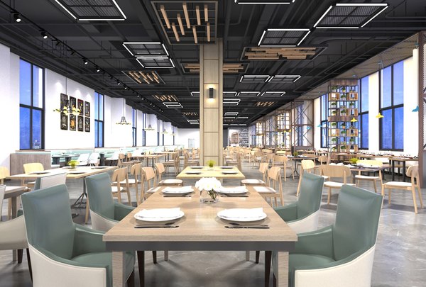 3D Cafeteria Models | TurboSquid
