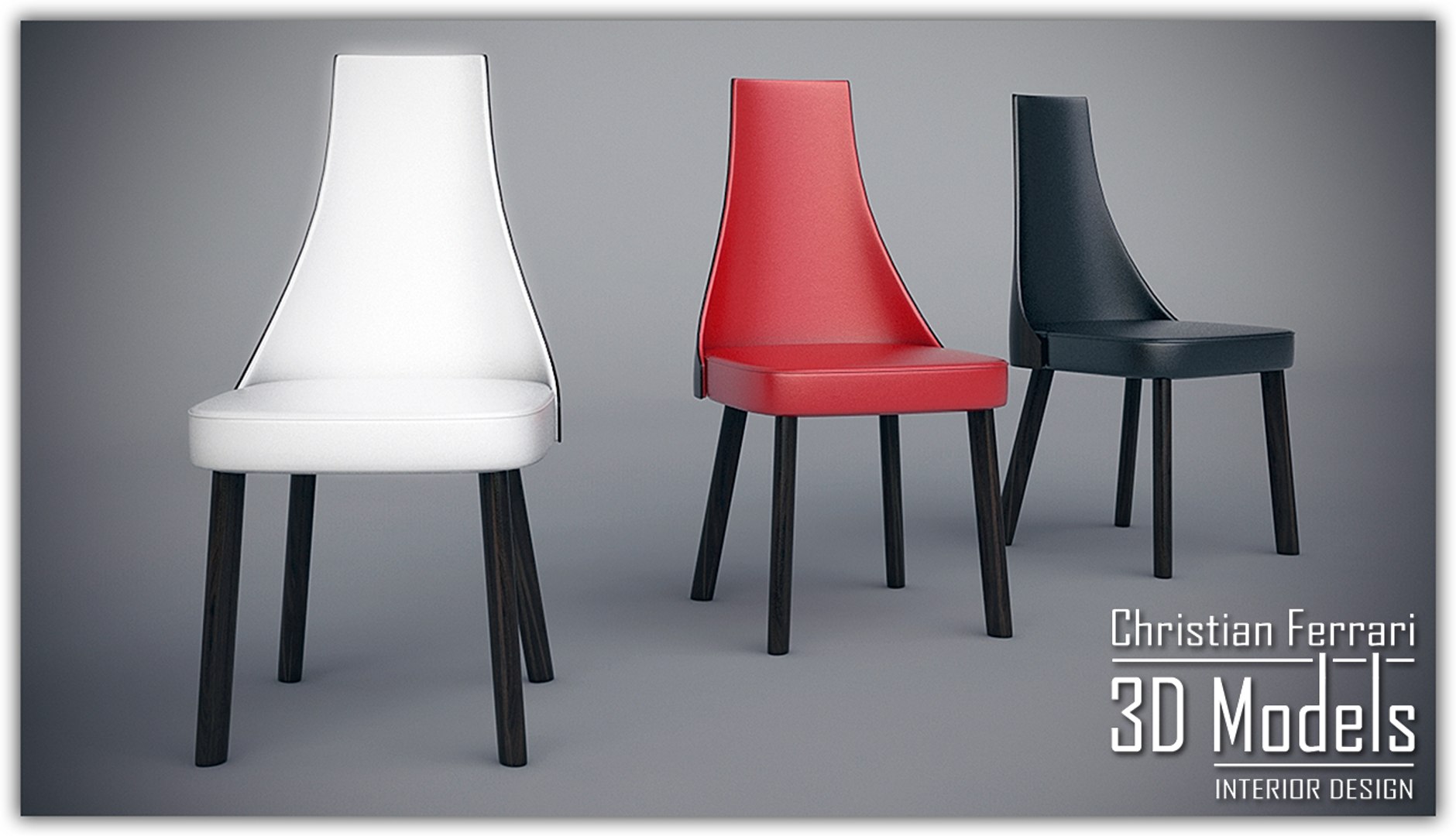 3d design chair model