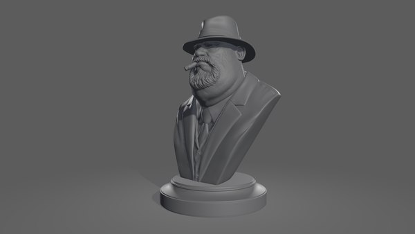 3D mafia boss bust model - TurboSquid 1564667