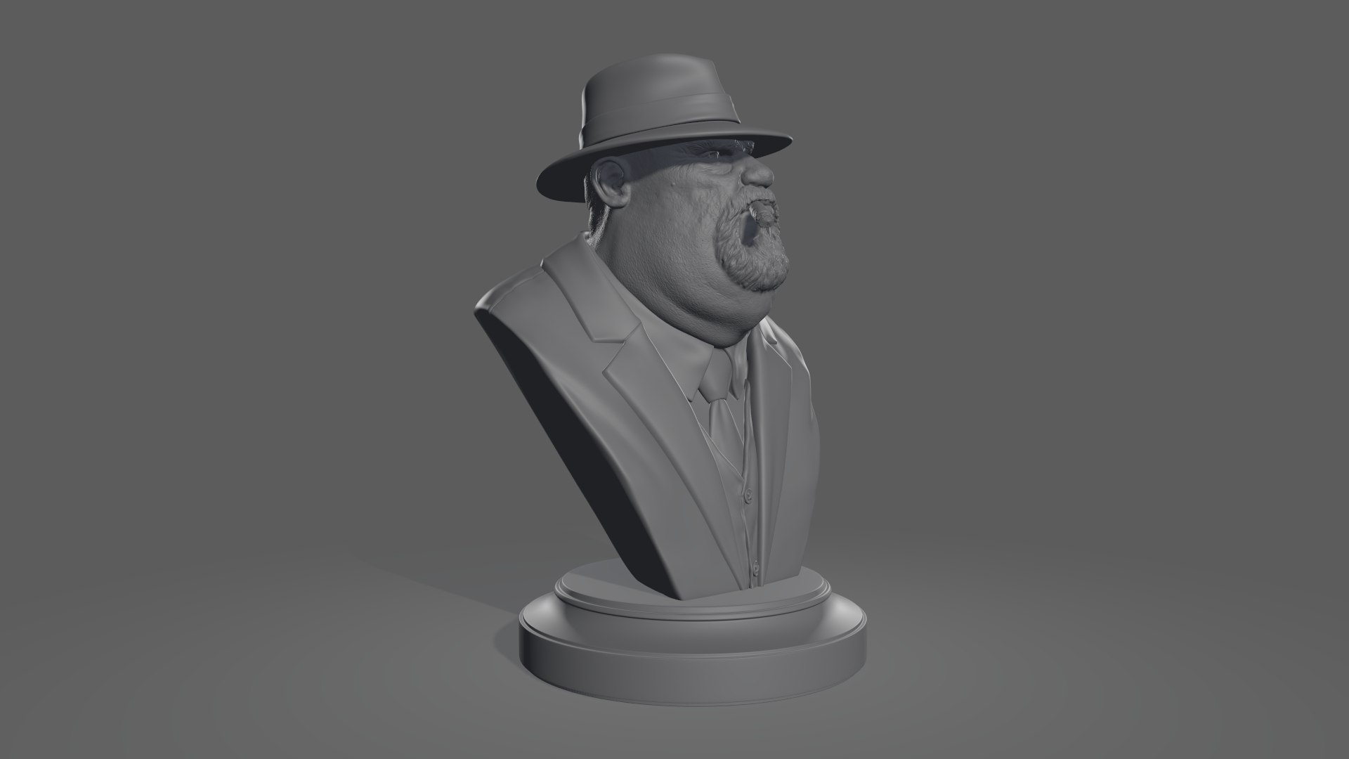 3D Mafia Boss Bust Model - TurboSquid 1564667