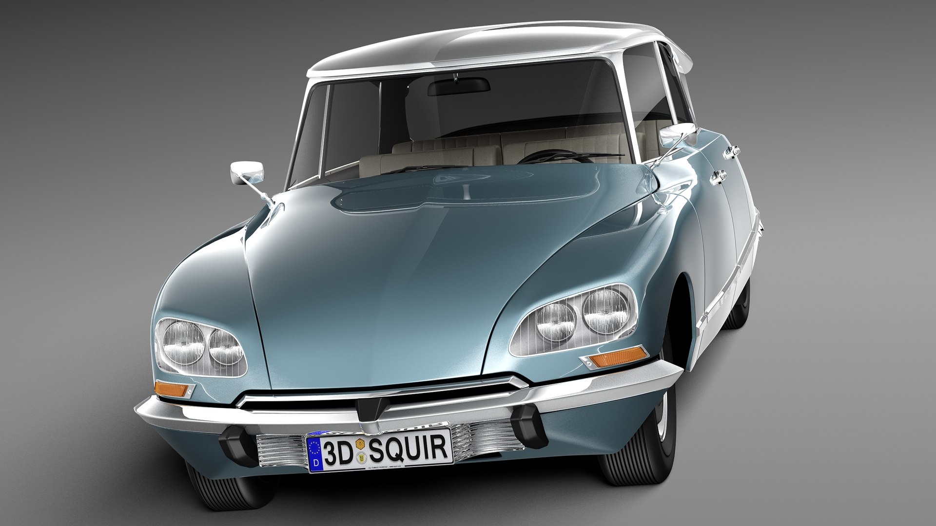 3d 1967 Antique Sedan 1975 Model