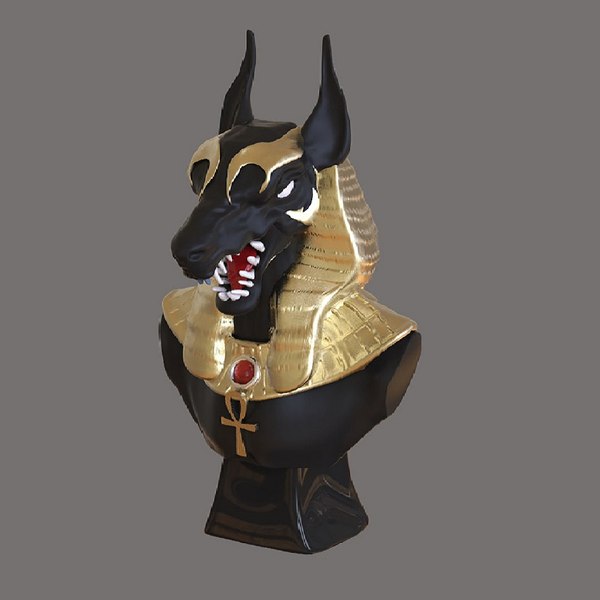 3D anubis bust - TurboSquid 1687529