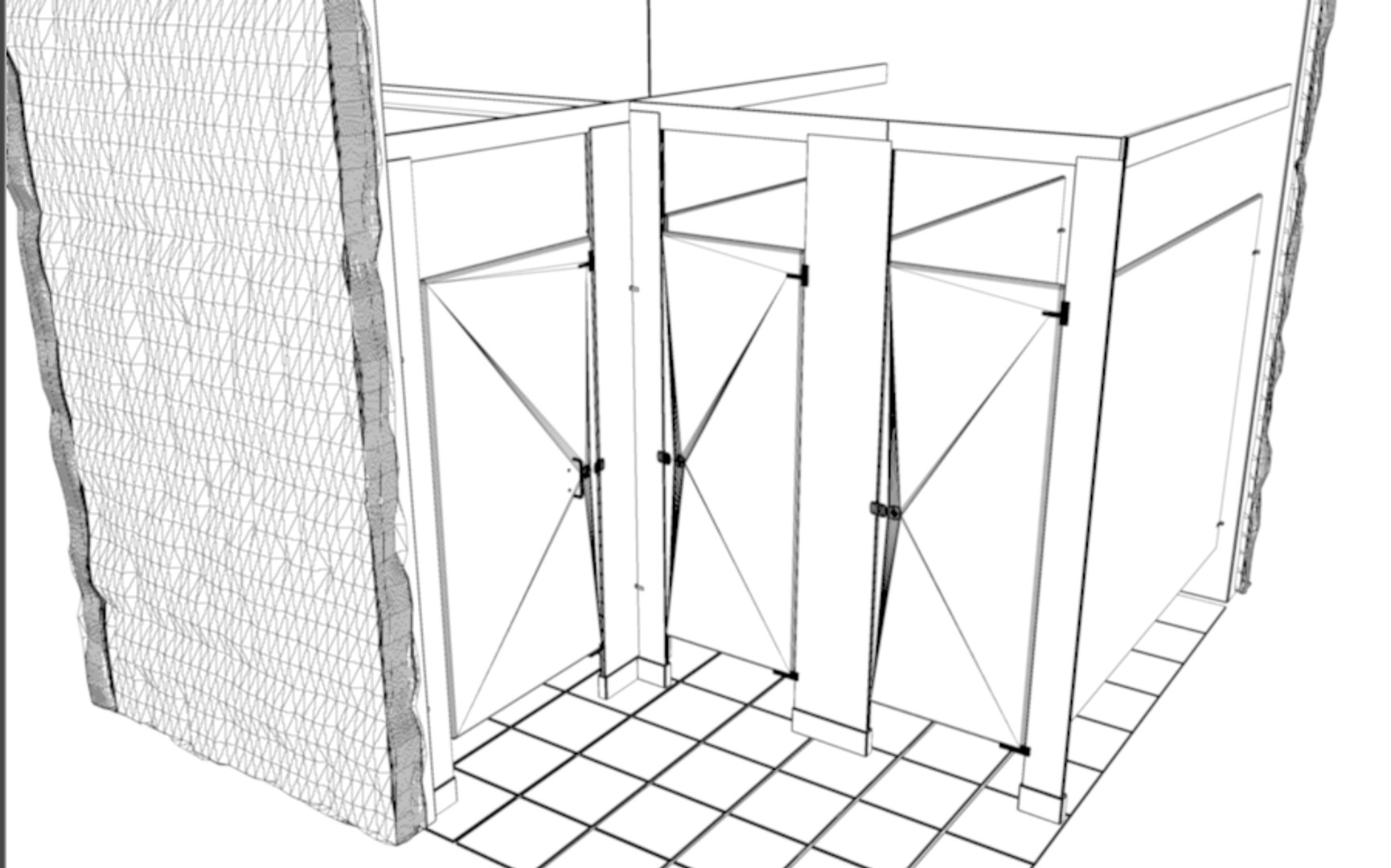 3D Toilet Partition - TurboSquid 1272839