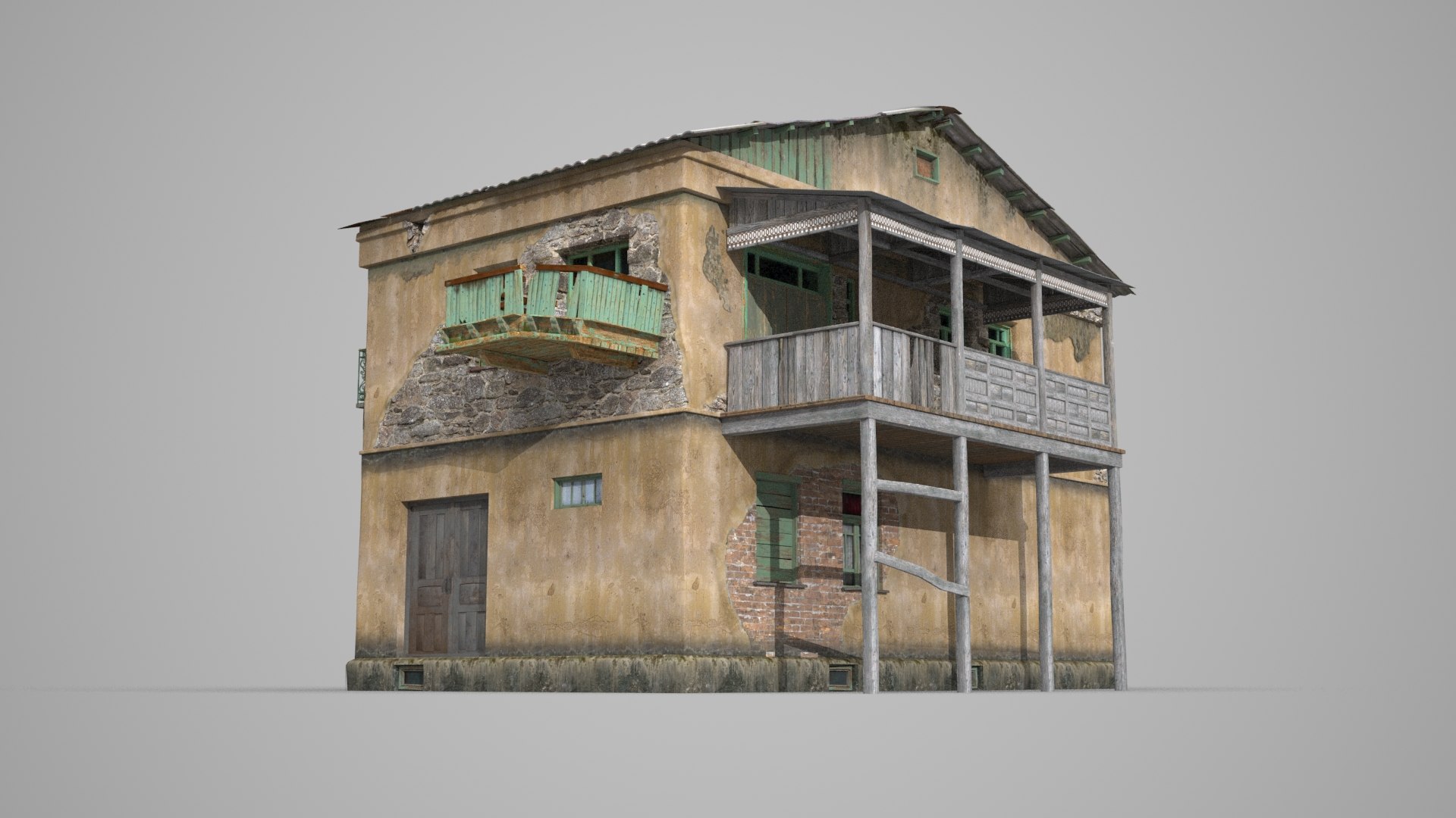 3D model Realistic rural house villa - TurboSquid 1766739