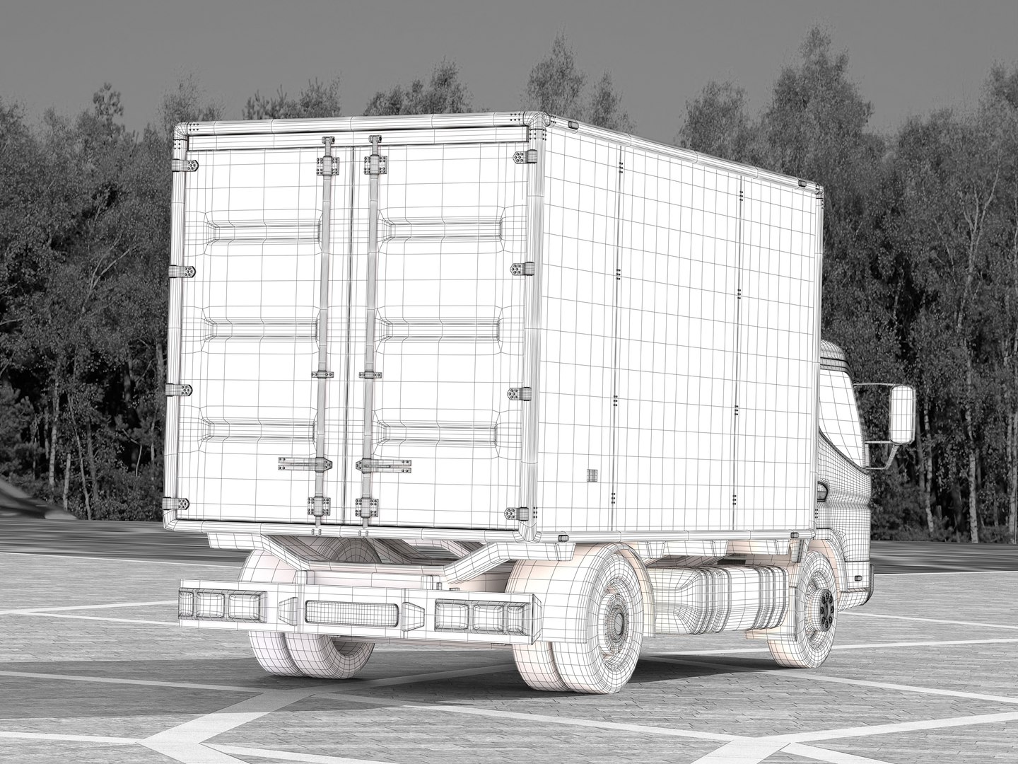 3D Modern Van Model - TurboSquid 1977266