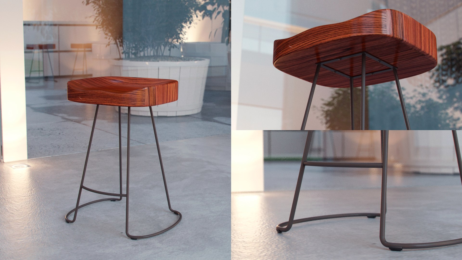 Free Stool Roger Cosmo 3d Model