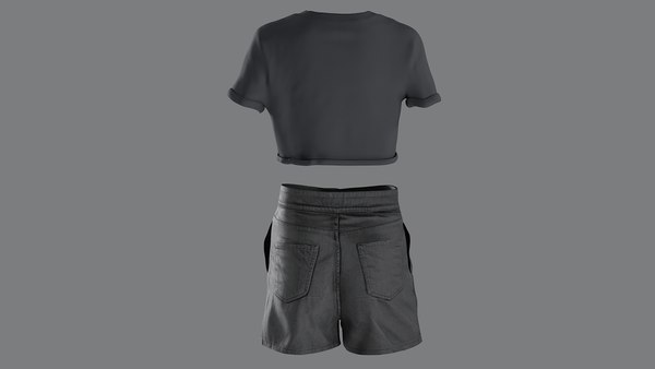 Realistic women s shorts 3D model - TurboSquid 1590673