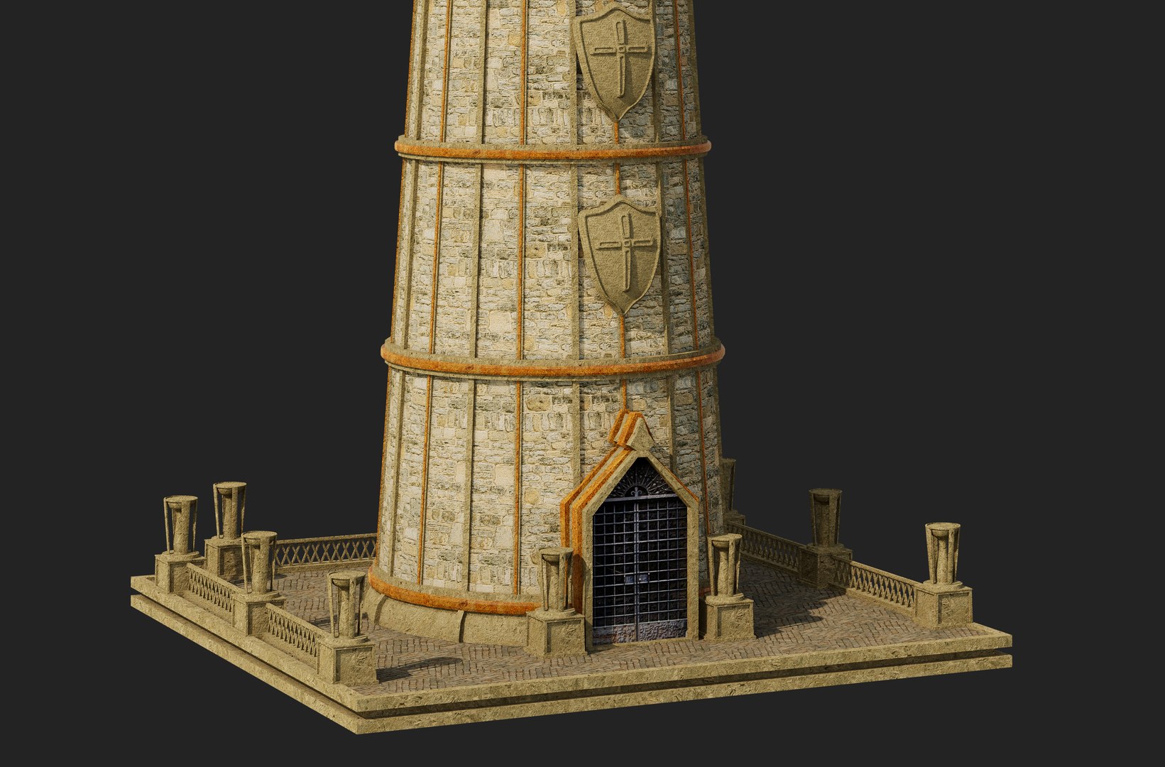Fantasy Ancient Tower V8 Model - TurboSquid 1925692