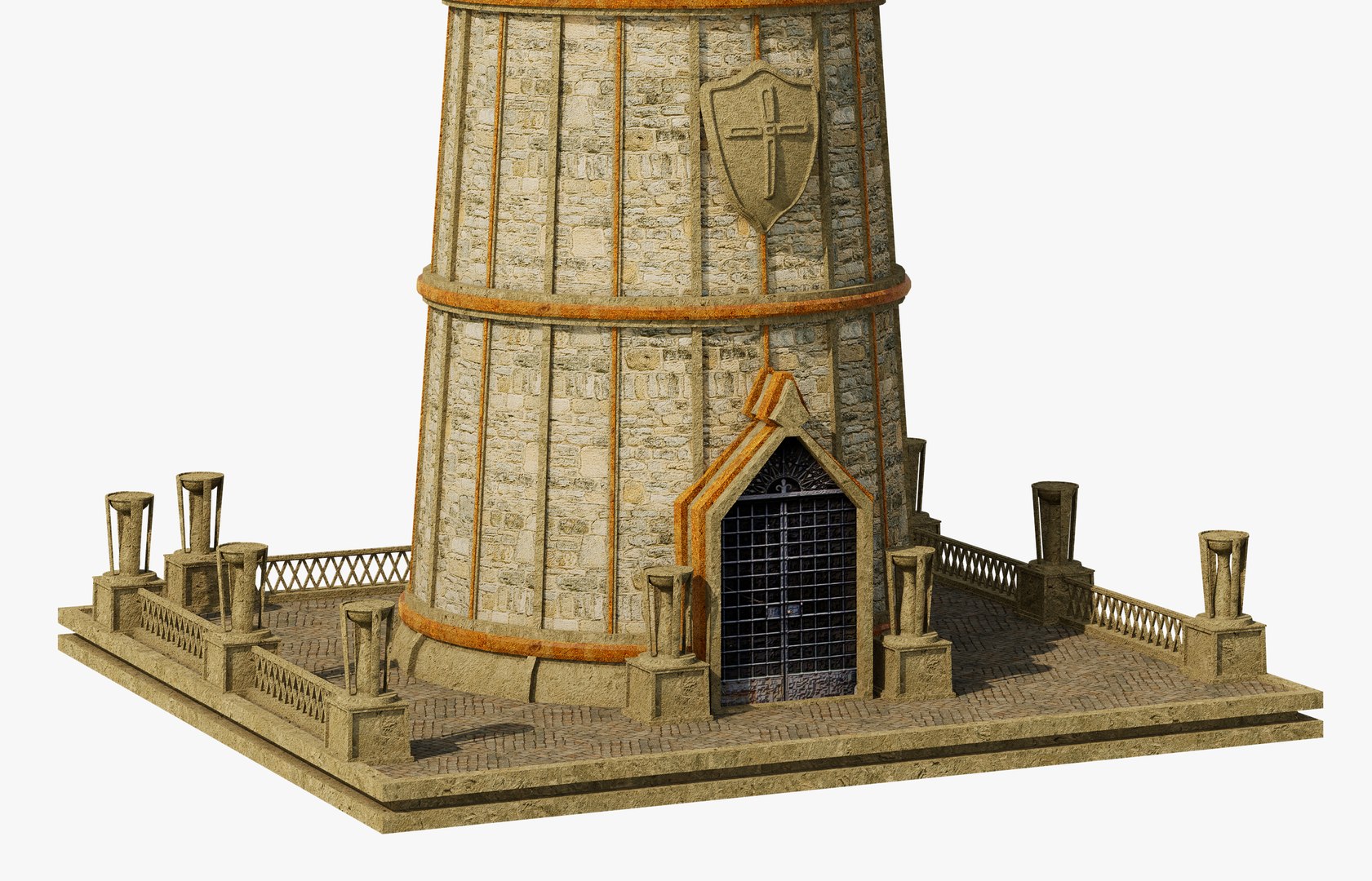 Fantasy Ancient Tower V8 Model - TurboSquid 1925692