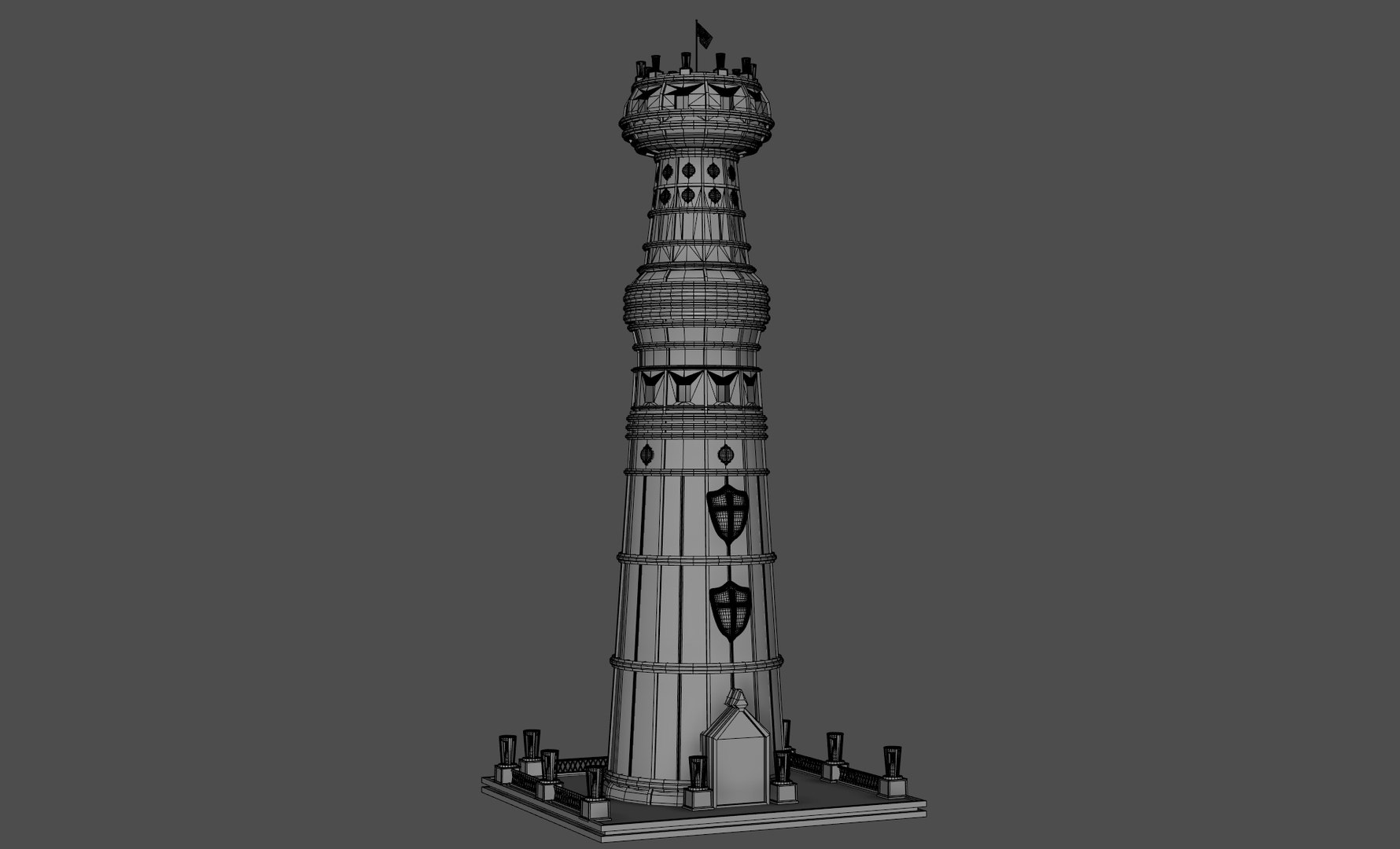 Fantasy Ancient Tower V8 Model - TurboSquid 1925692