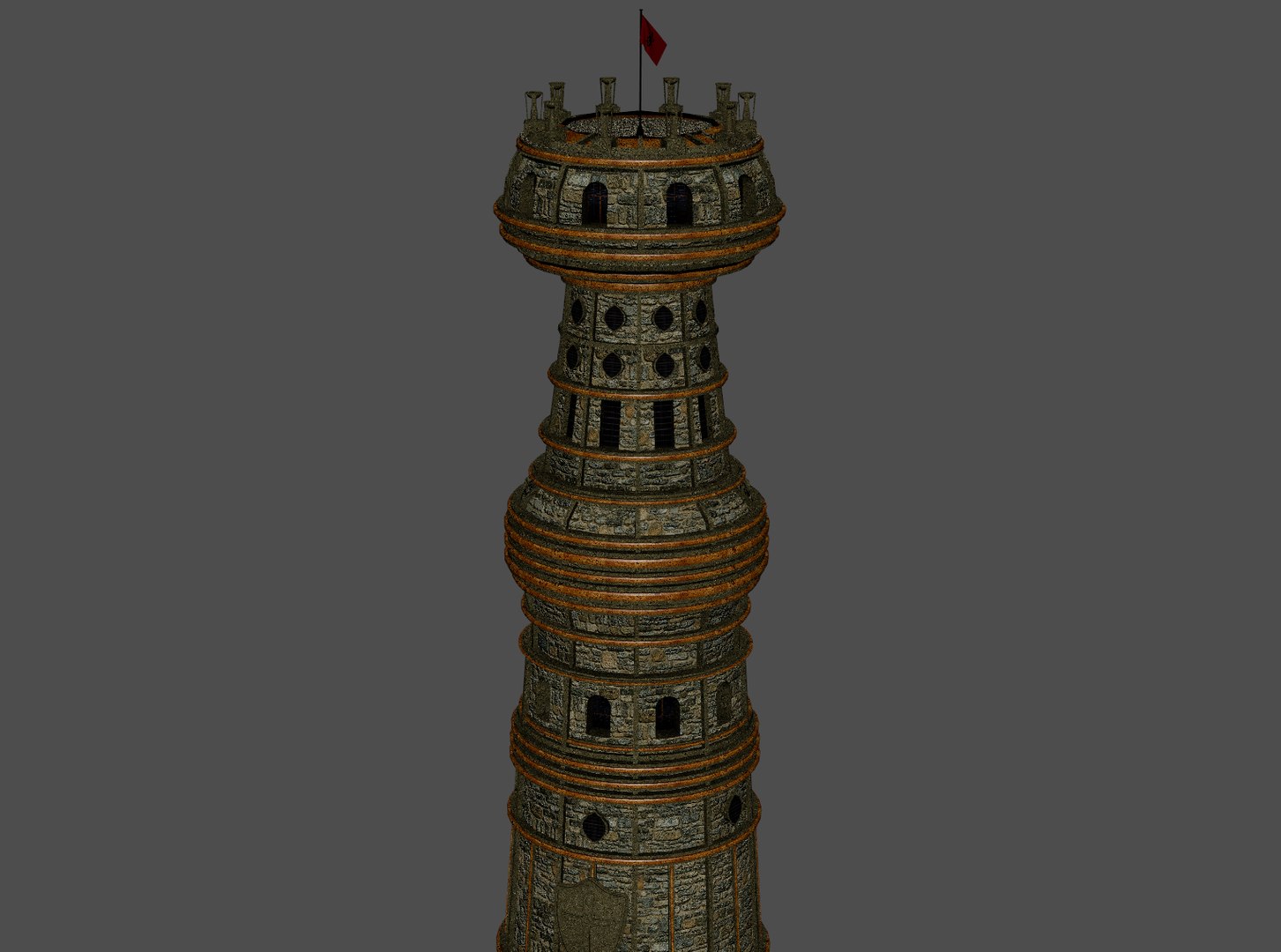 Fantasy Ancient Tower V8 Model - TurboSquid 1925692
