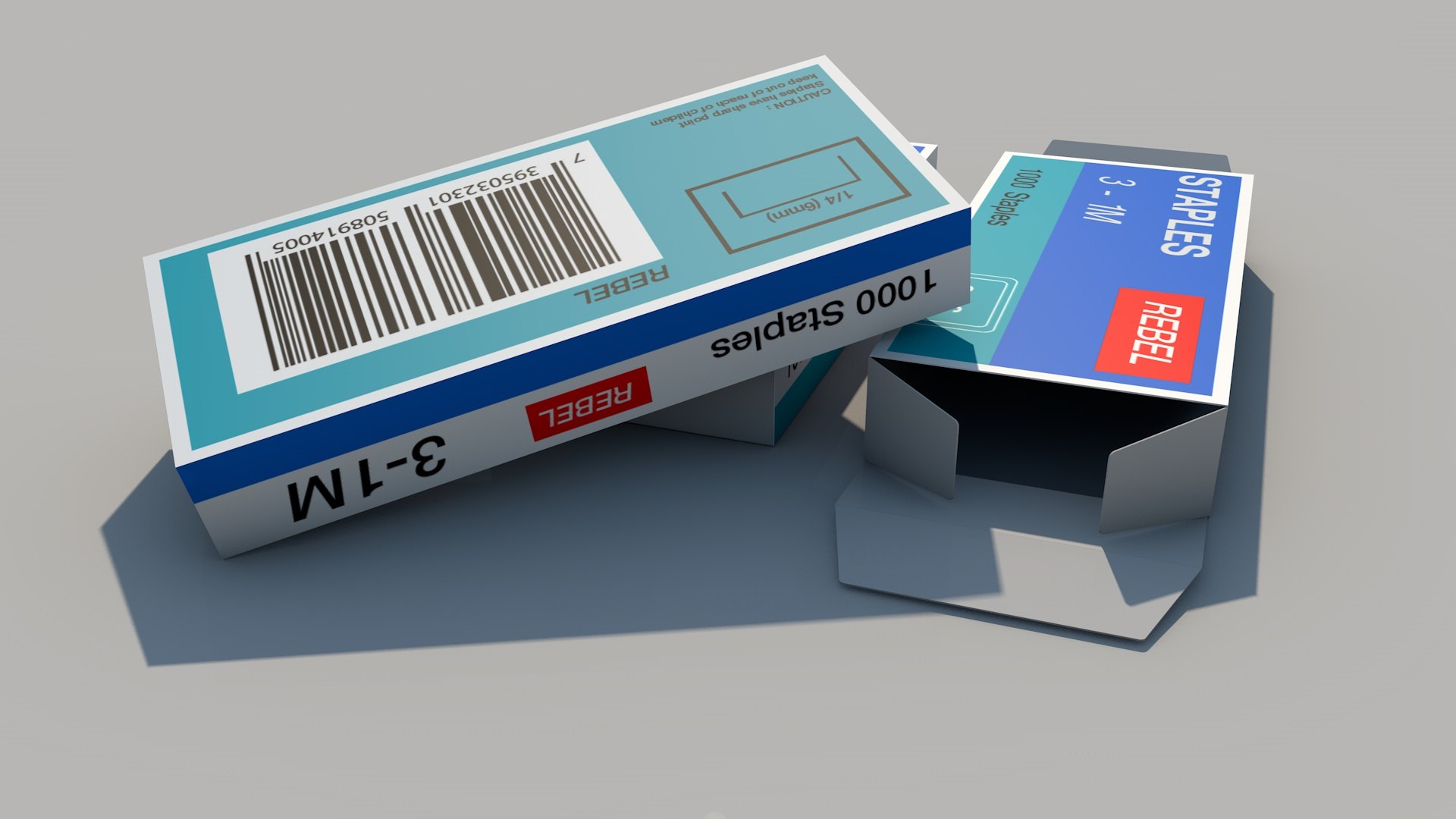 3D Staples Packaging - TurboSquid 1785020