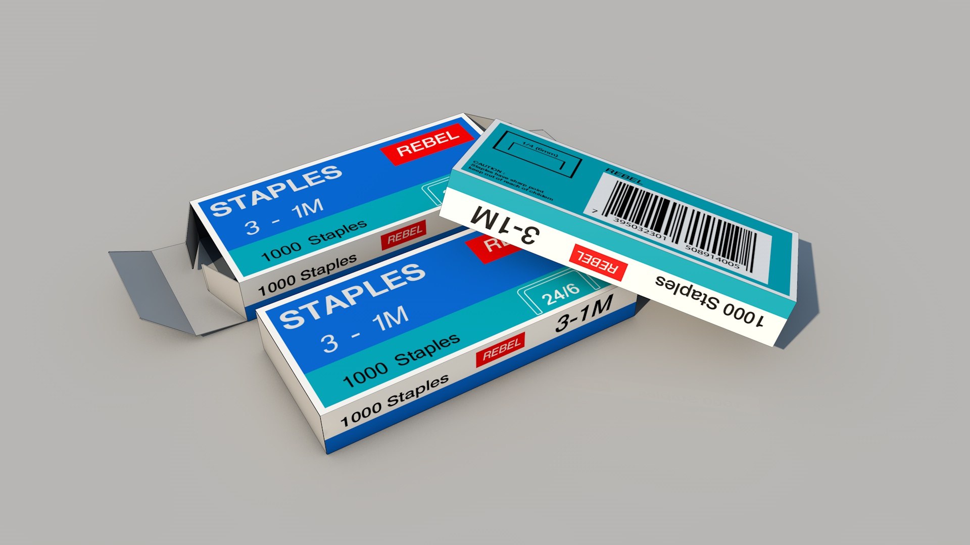 3D Staples Packaging - TurboSquid 1785020