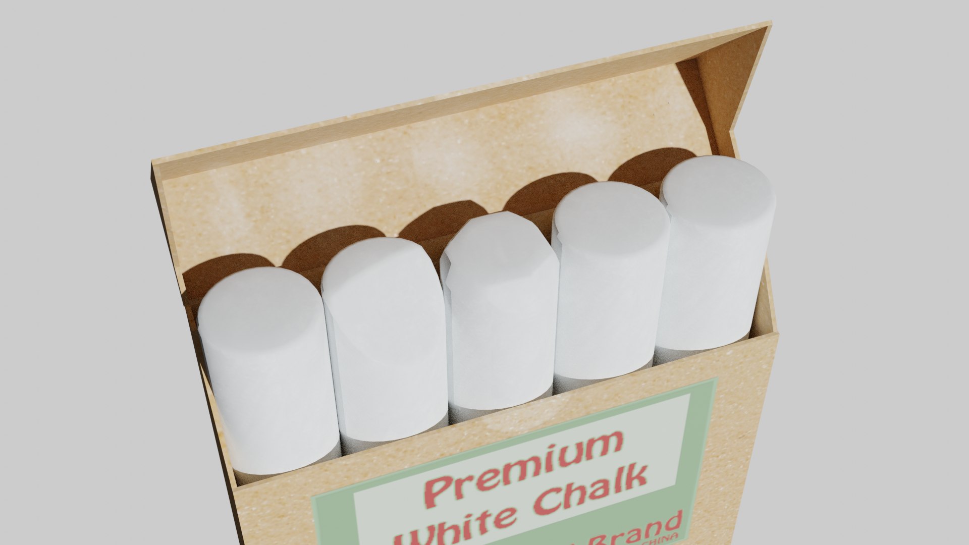 Box Chalk 3D - TurboSquid 1500942