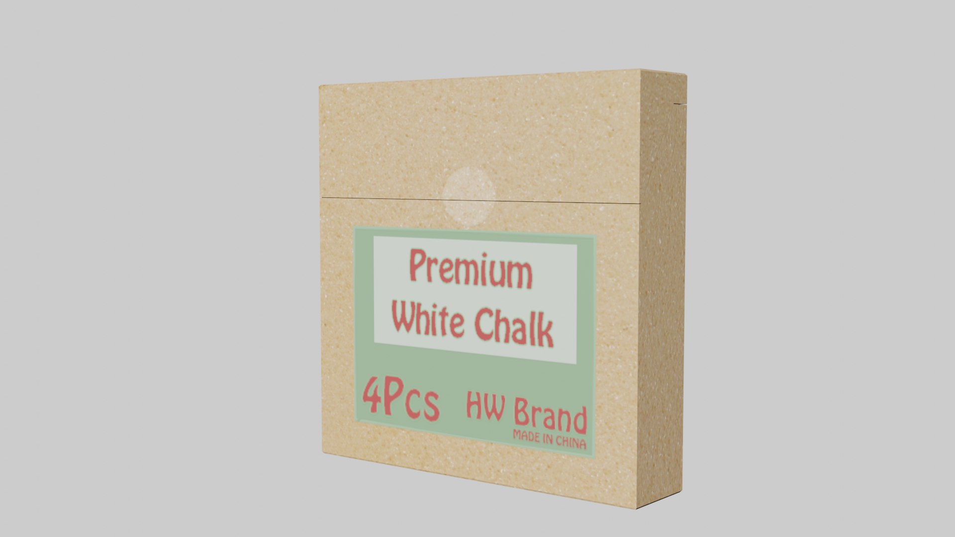Box Chalk 3D - TurboSquid 1500942