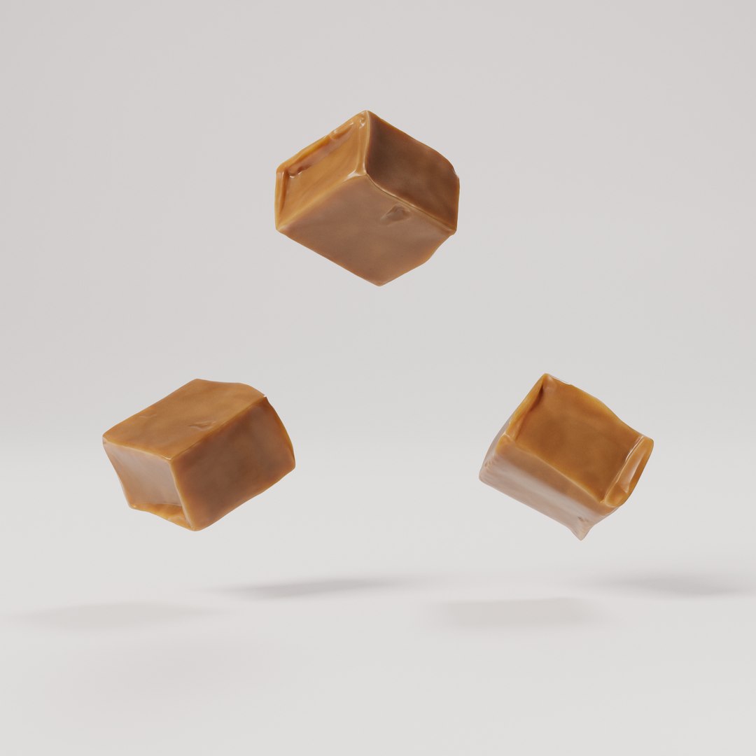 3D Caramel Model - TurboSquid 2154484