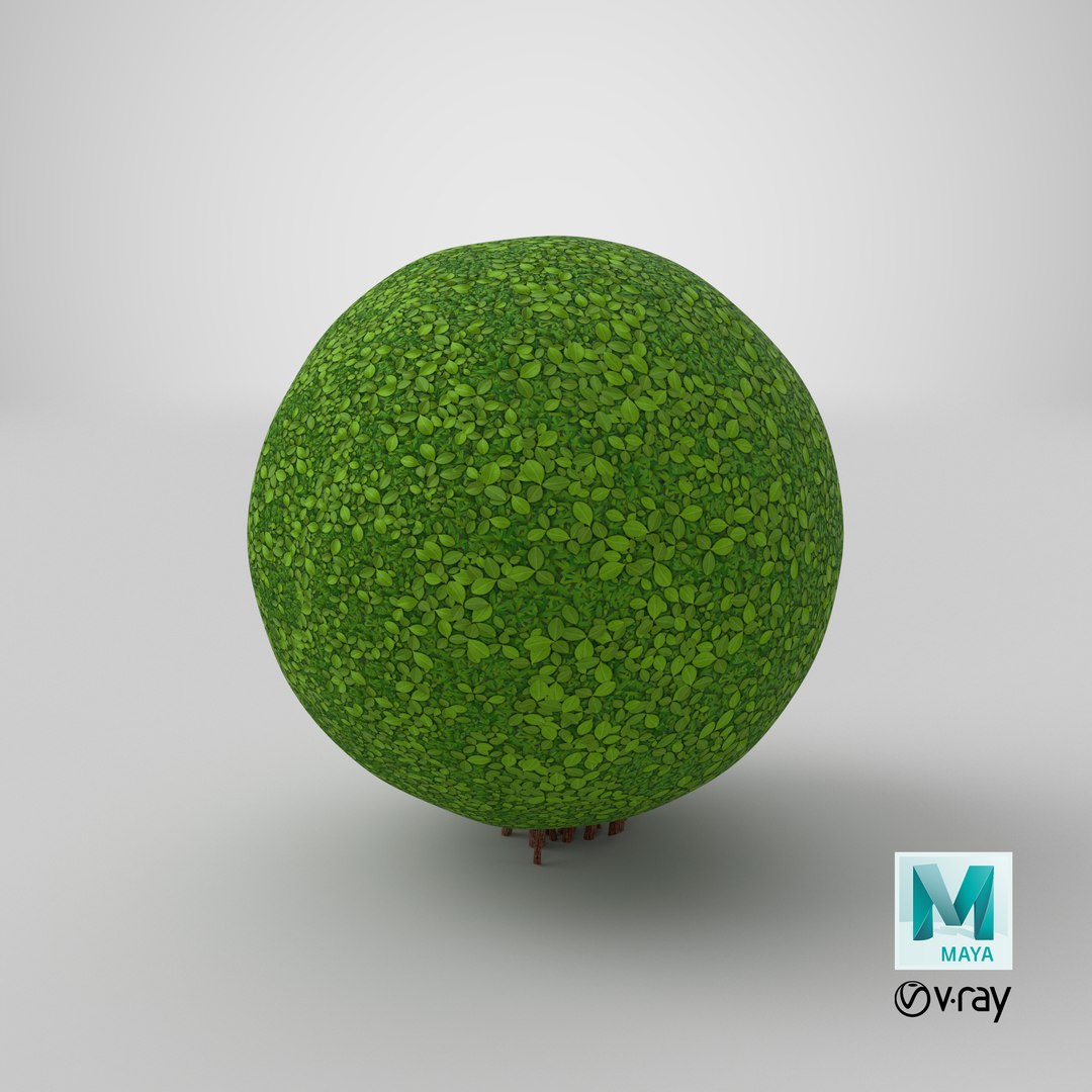 3D Stylized Sphere Bush V3 Model - TurboSquid 2091765
