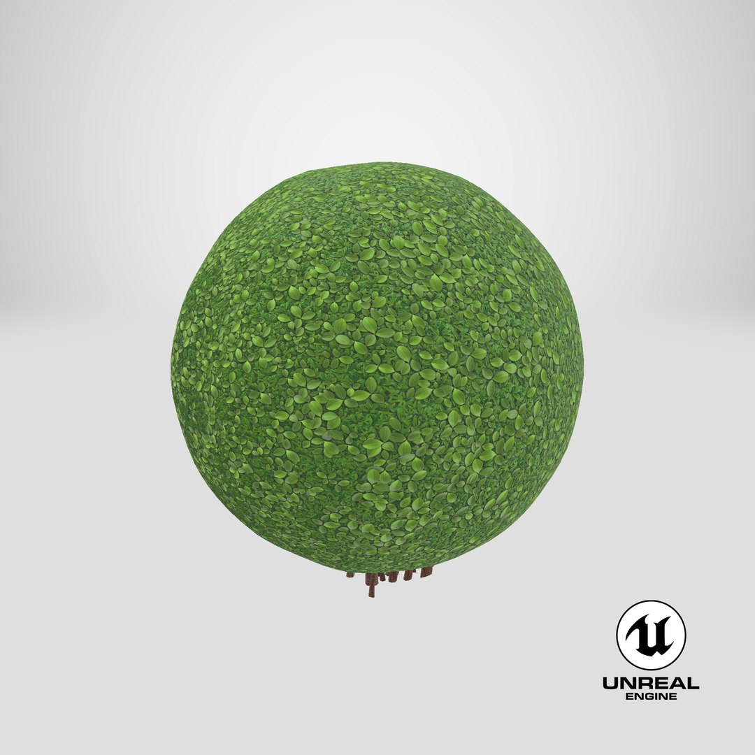 3D Stylized Sphere Bush V3 model - TurboSquid 2091765