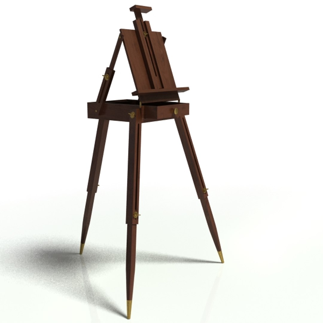 3d Model Easel Painter