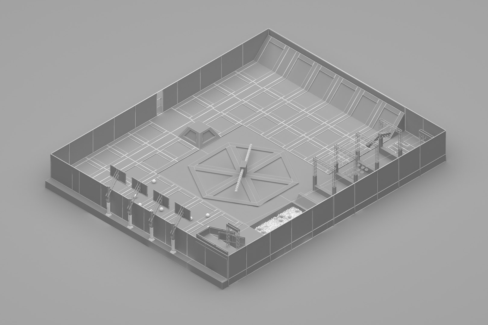 3D Trampoline Park Model - TurboSquid 1744551