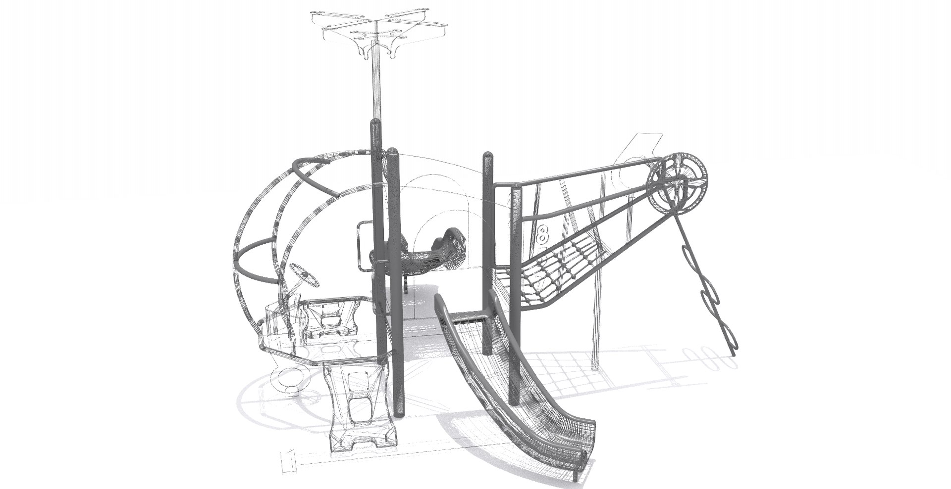 3D playground play helicopter - TurboSquid 1697419