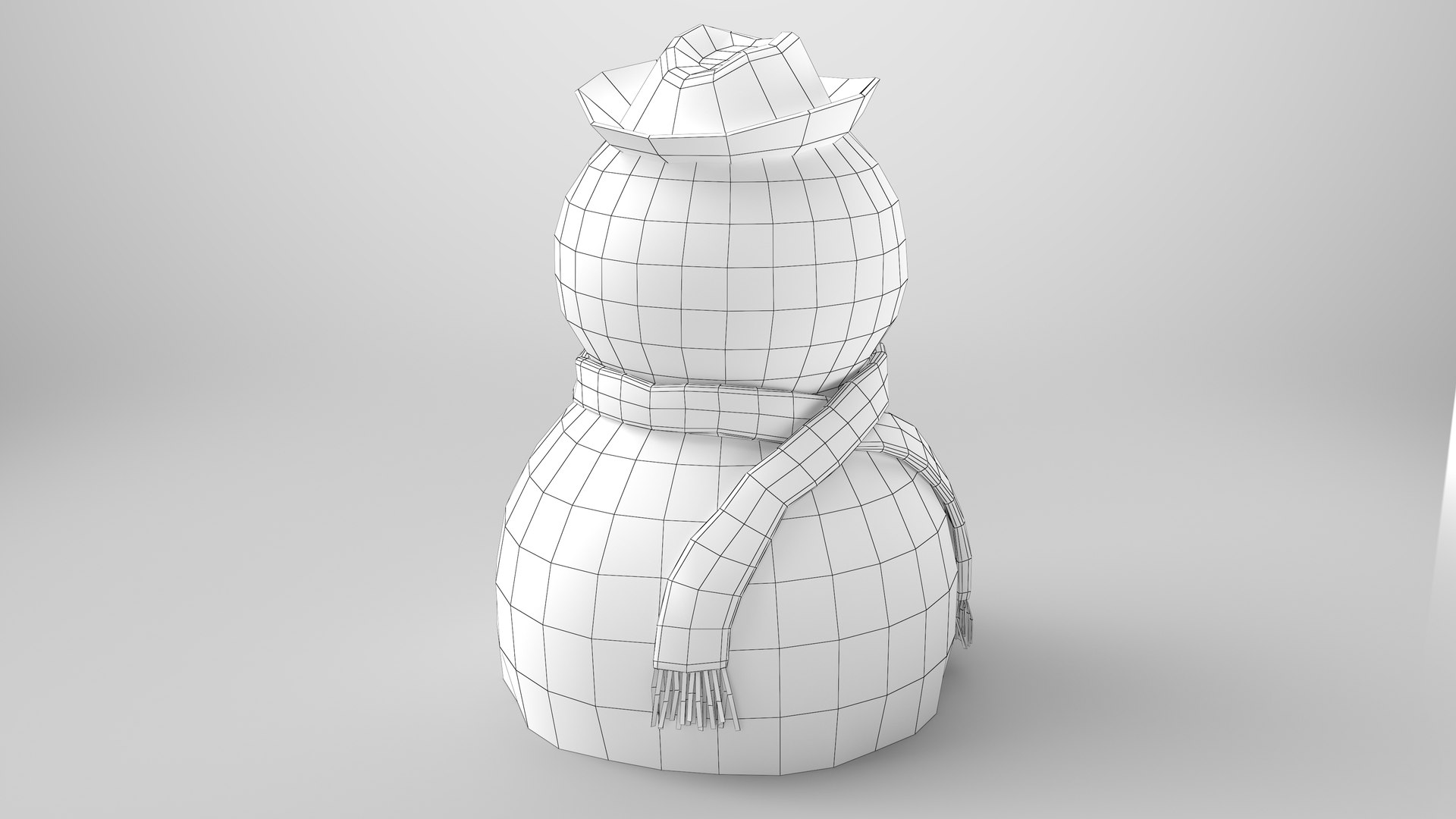 Snowman snow 3D model - TurboSquid 1489904