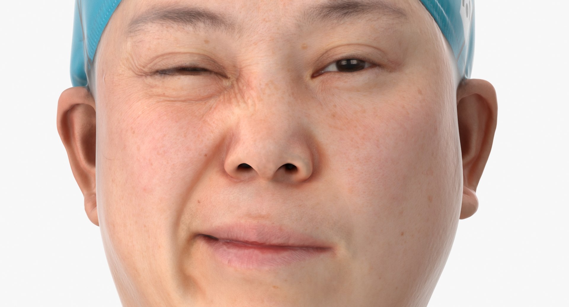 Mei Human Head Cheek Raiser AU6 Clean Scan 3D Model - TurboSquid 1740529