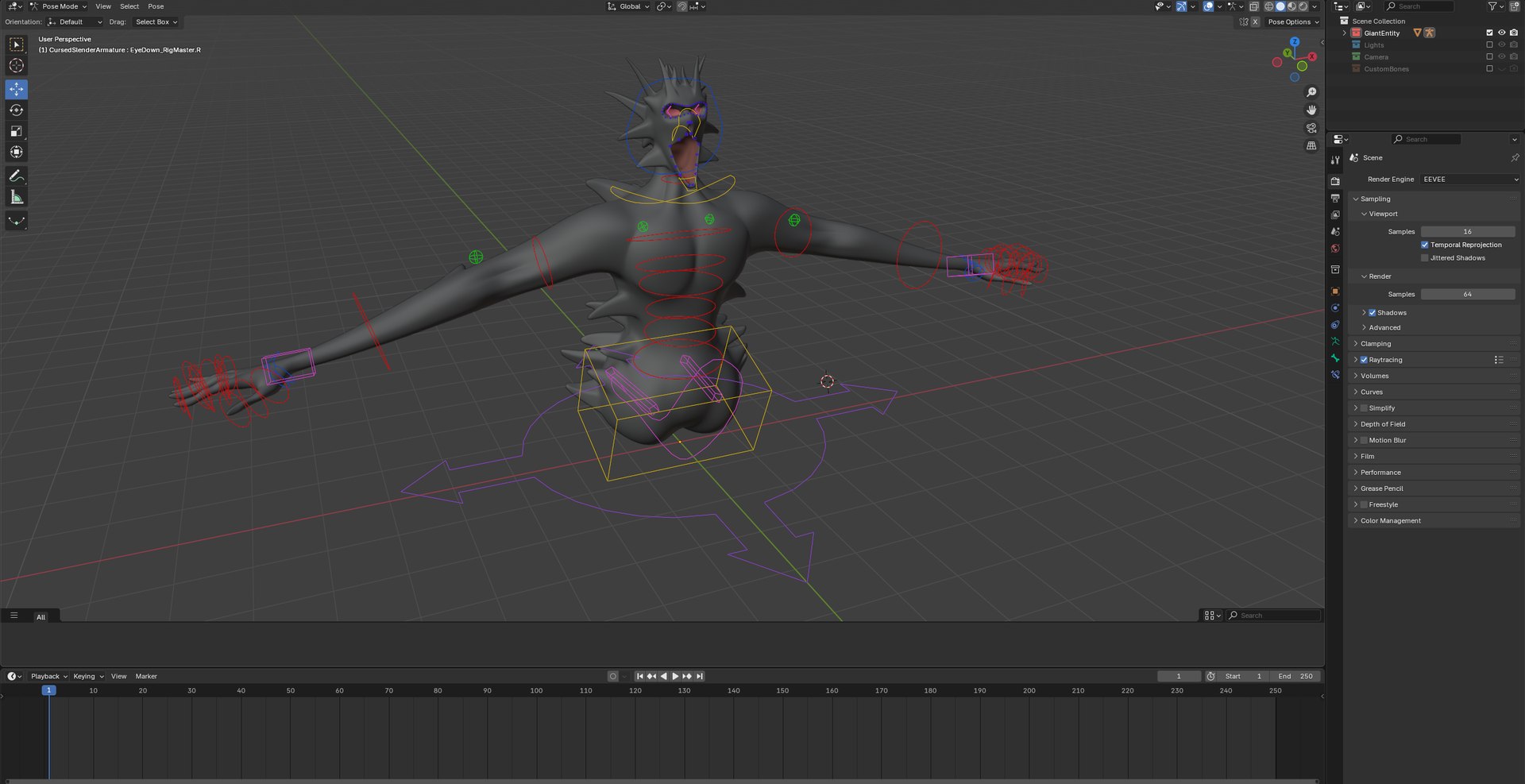 Giant Cursed Slender Entity 3D - TurboSquid 2386572