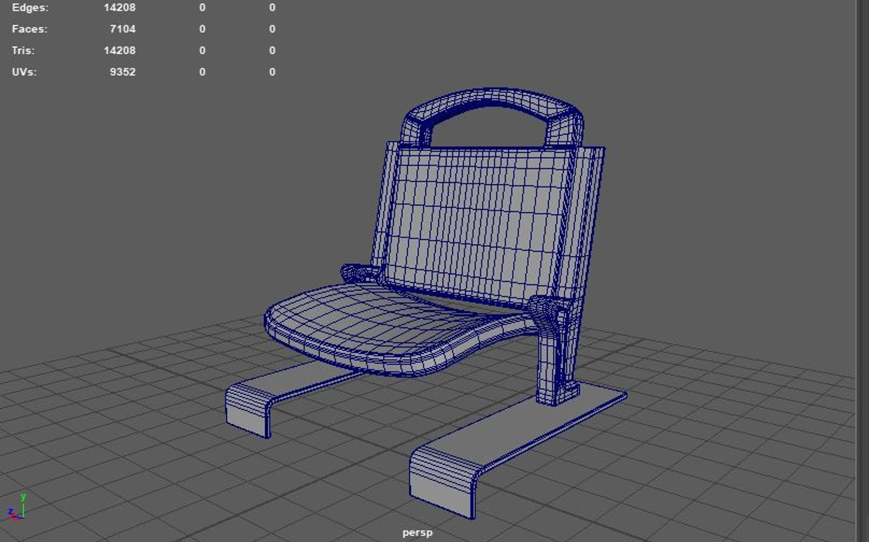 3D Model Stadium Seat 3D Model - TurboSquid 2361130