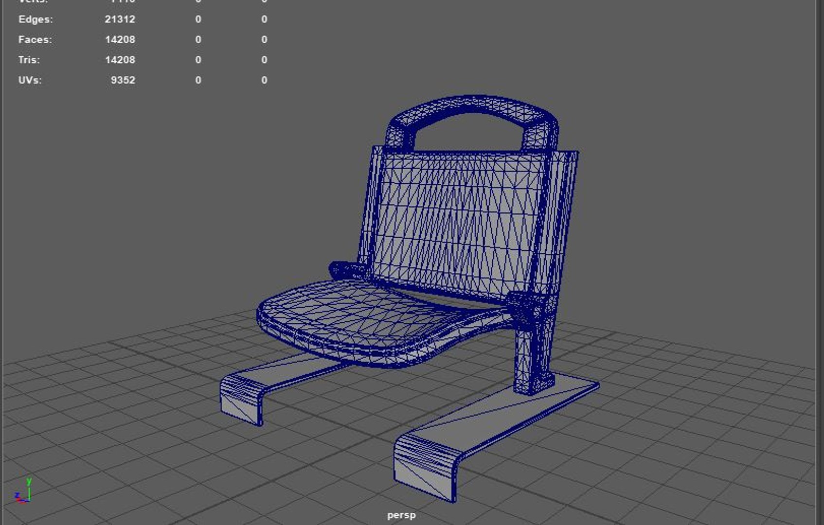 3D Model Stadium Seat 3D Model - TurboSquid 2361130
