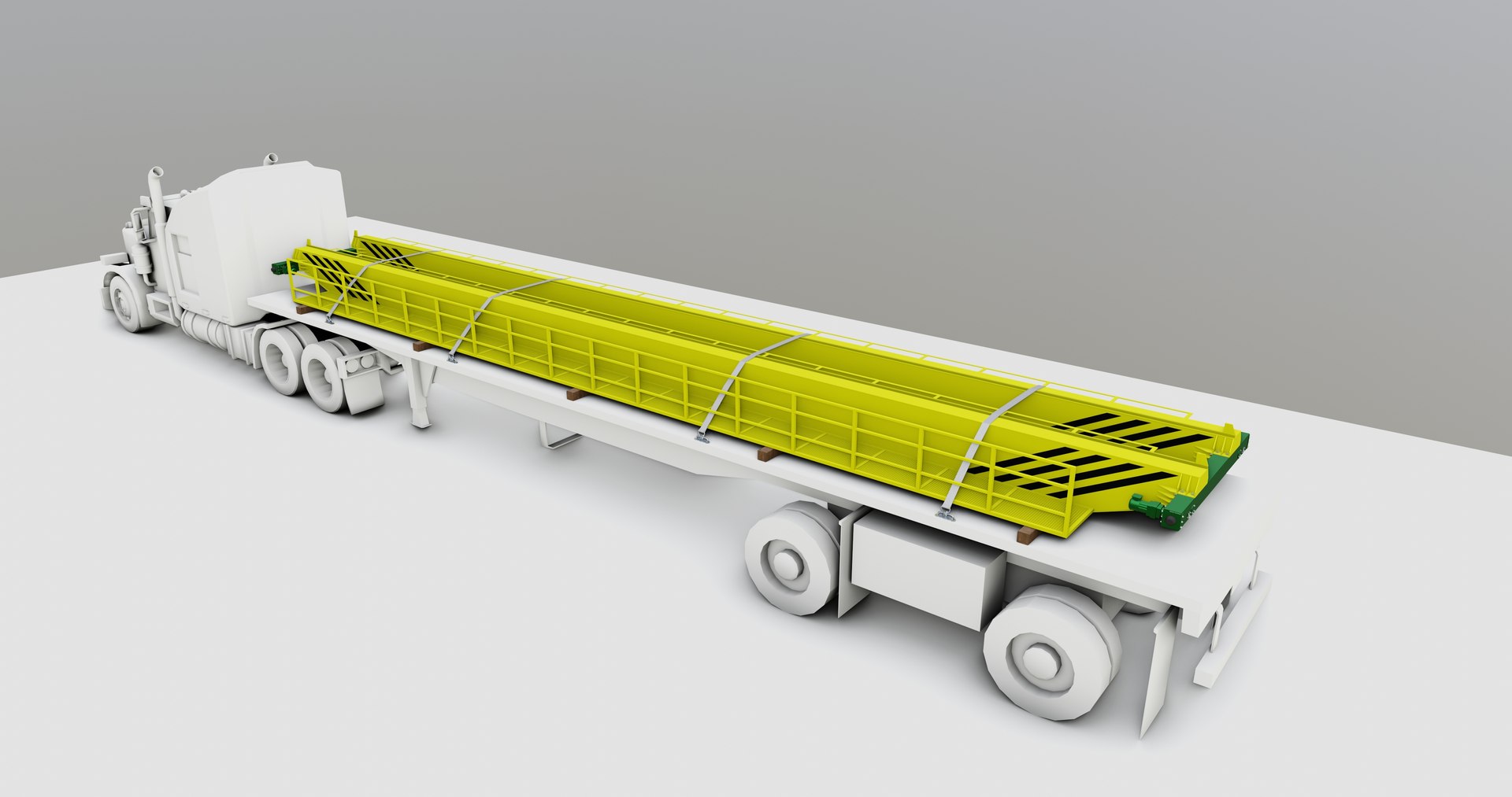 3D CARGO MODELS FOR TRUCK TRAILER-Overhead Crane Type-1 - TurboSquid ...