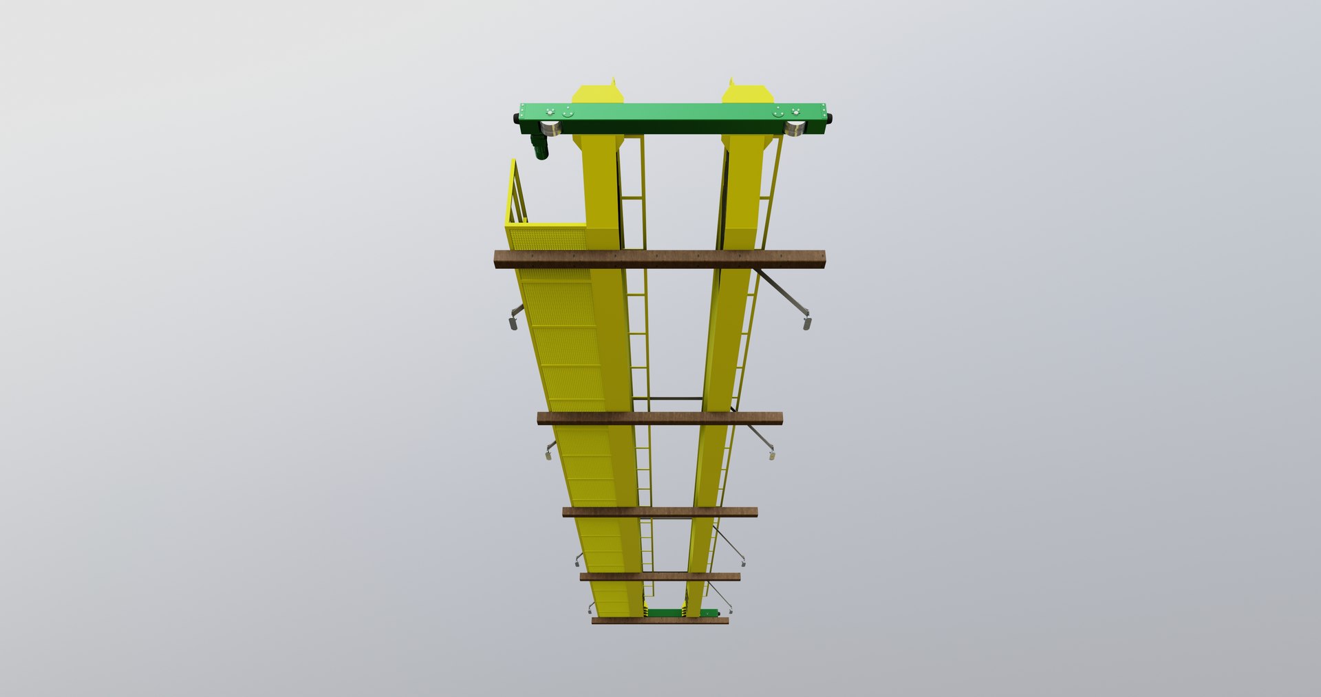3D CARGO MODELS FOR TRUCK TRAILER-Overhead Crane Type-1 - TurboSquid ...