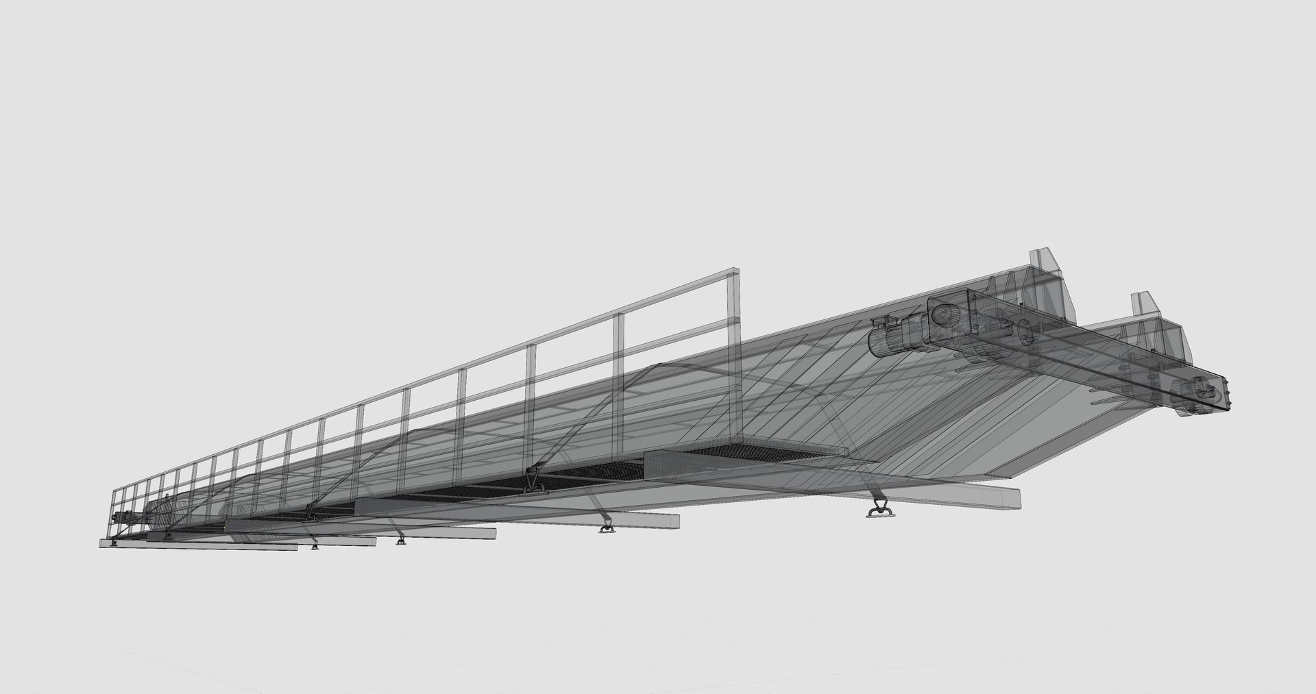 3D CARGO MODELS FOR TRUCK TRAILER-Overhead Crane Type-1 - TurboSquid ...