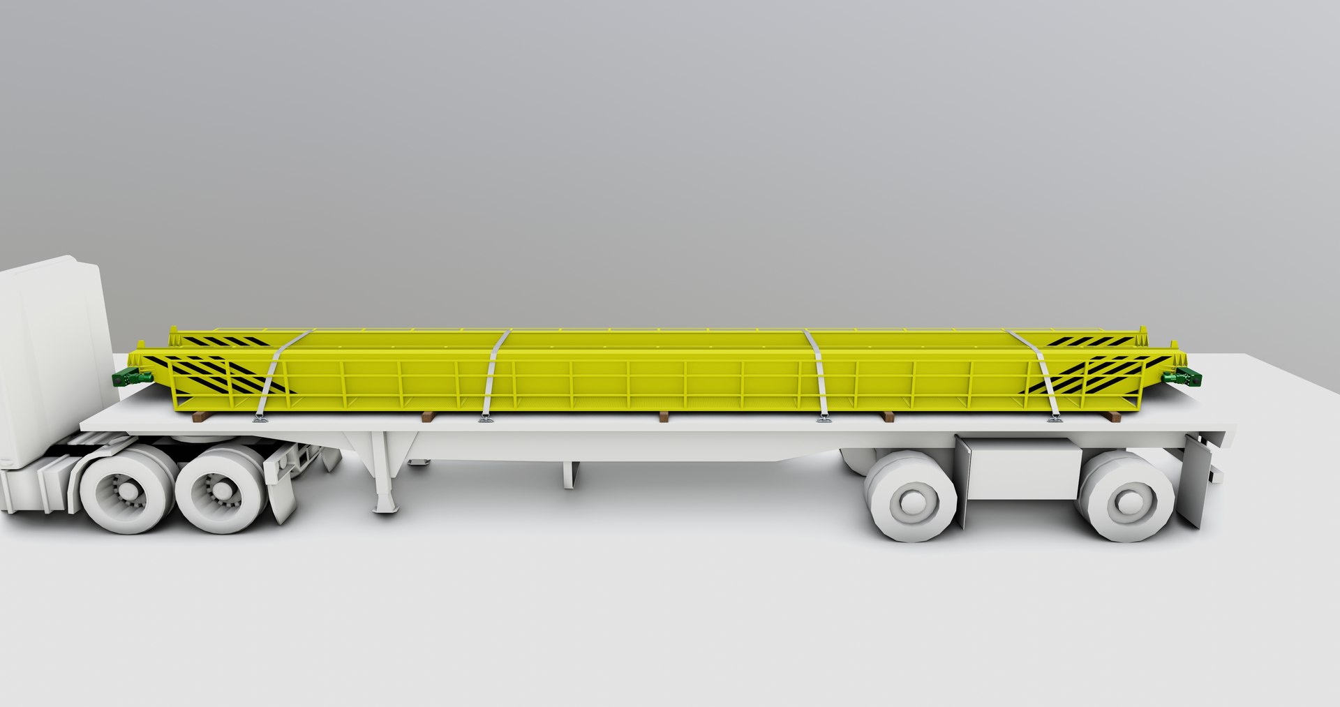 3D CARGO MODELS FOR TRUCK TRAILER-Overhead Crane Type-1 - TurboSquid ...