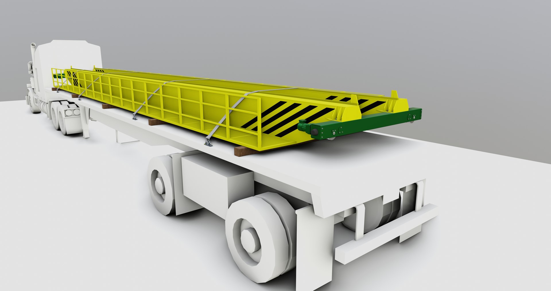 3D CARGO MODELS FOR TRUCK TRAILER-Overhead Crane Type-1 - TurboSquid ...