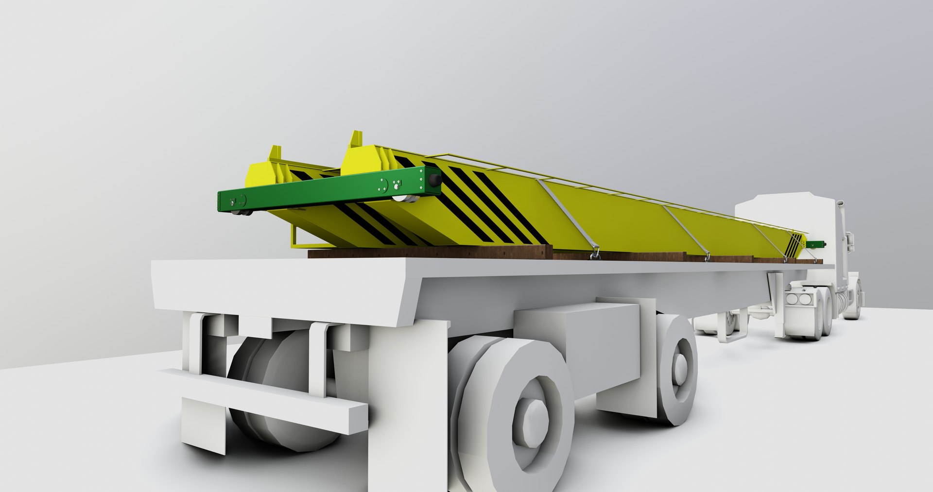 3D CARGO MODELS FOR TRUCK TRAILER-Overhead Crane Type-1 - TurboSquid ...