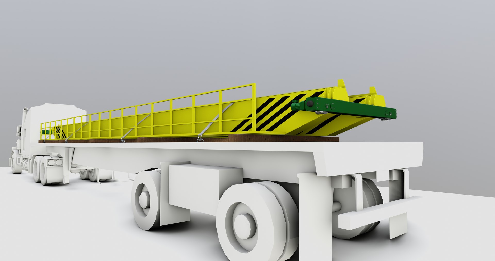 3D CARGO MODELS FOR TRUCK TRAILER-Overhead Crane Type-1 - TurboSquid ...