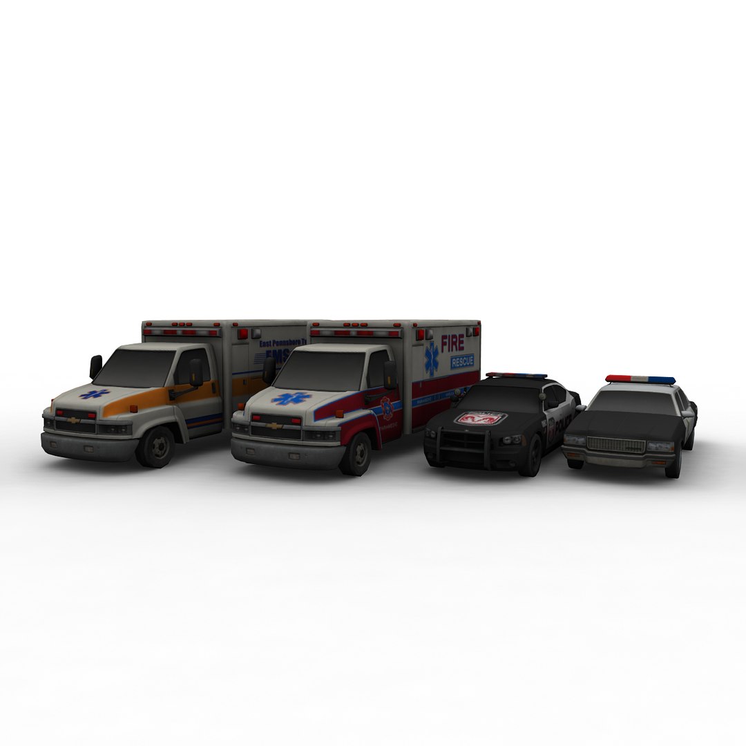 3d Emergency Car Pack