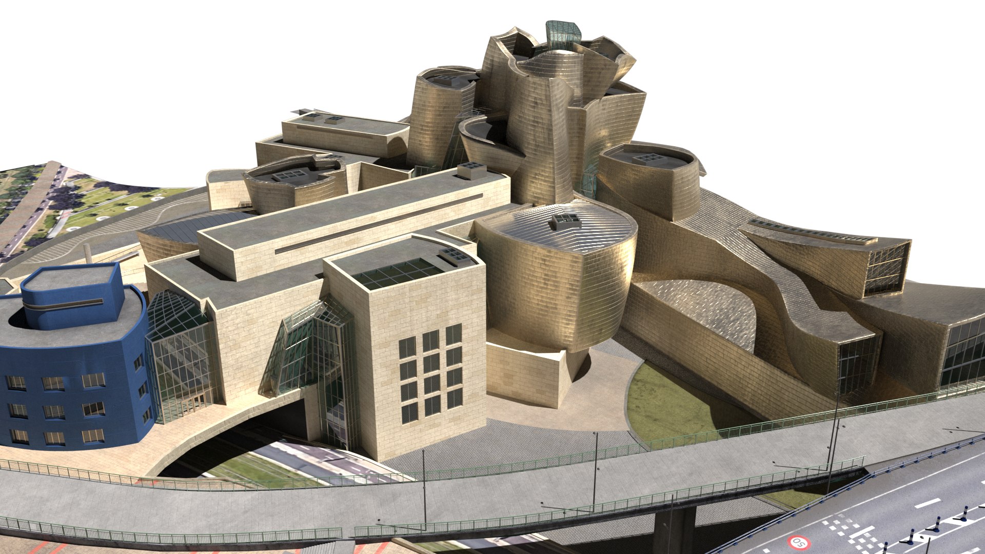 3D Model Guggenheim Museum Bilbao - TurboSquid 2196680