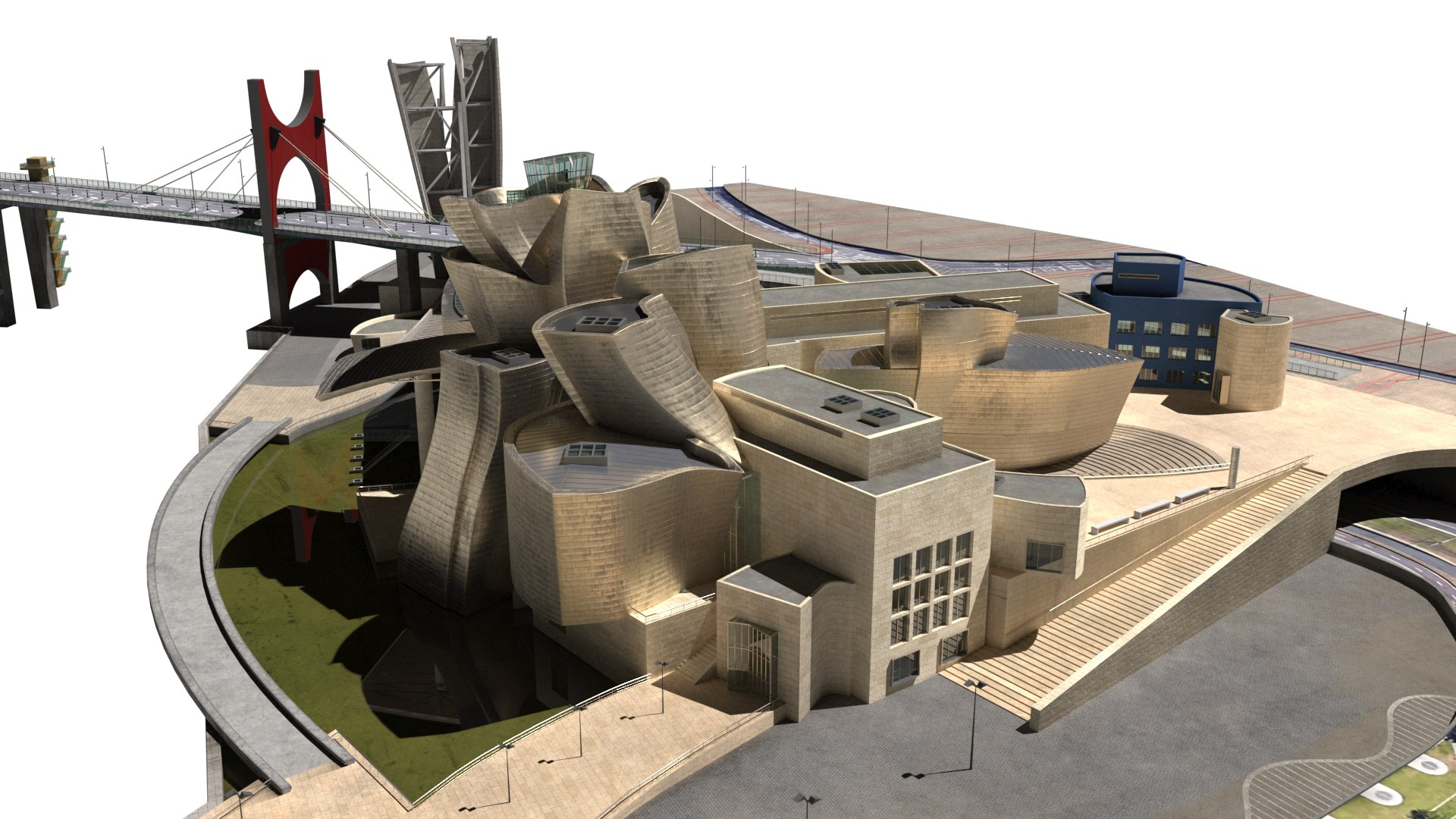 3D Model Guggenheim Museum Bilbao - TurboSquid 2196680