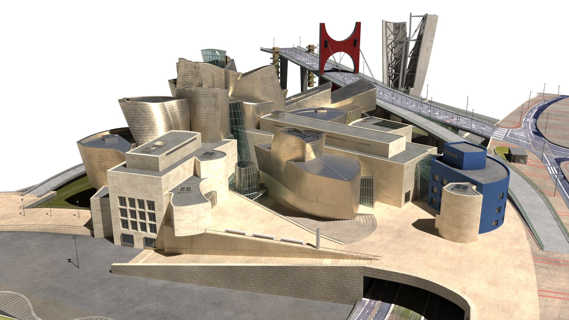 3D Model Guggenheim Museum Bilbao - TurboSquid 2196680
