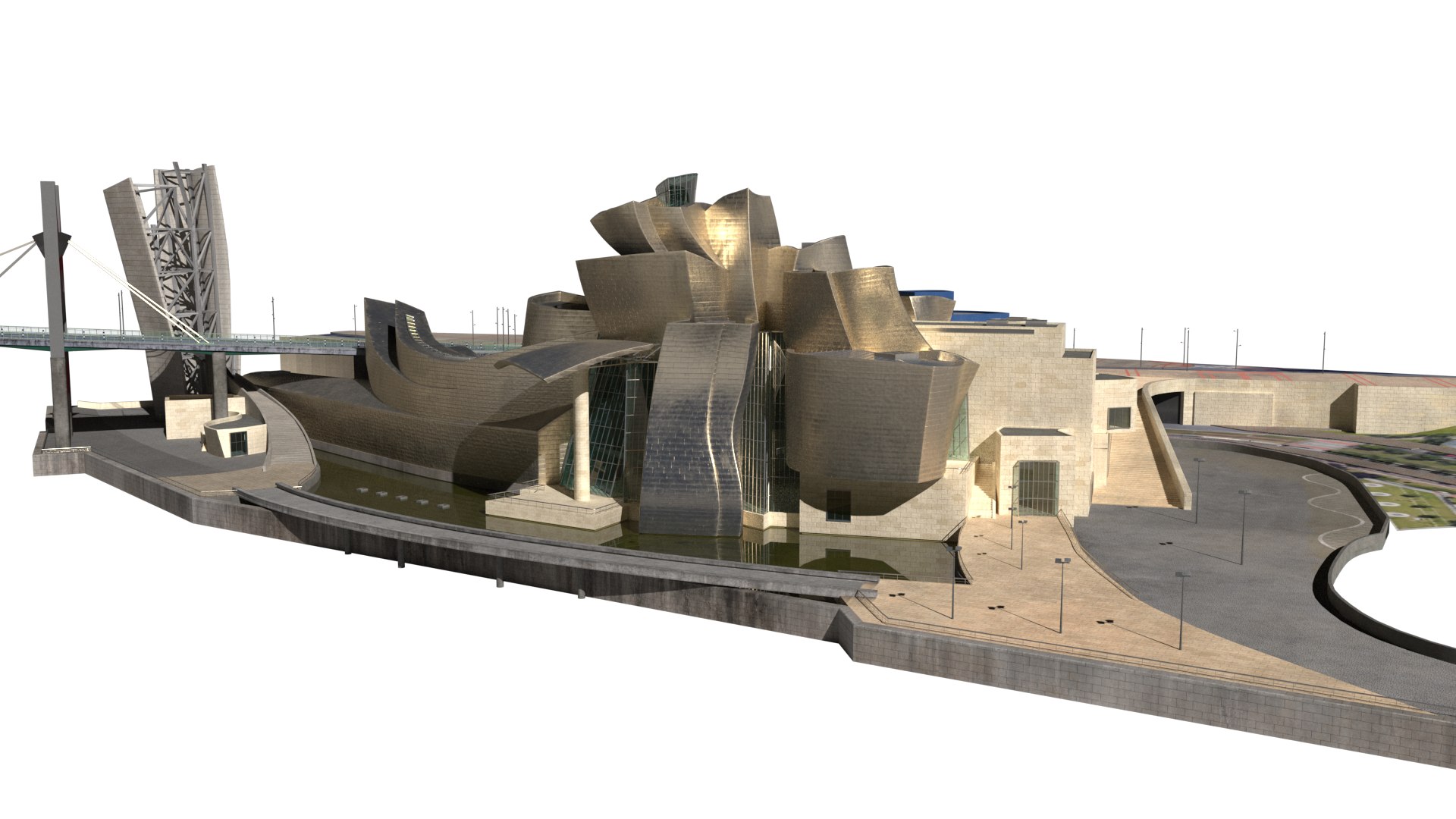 3D Model Guggenheim Museum Bilbao - TurboSquid 2196680