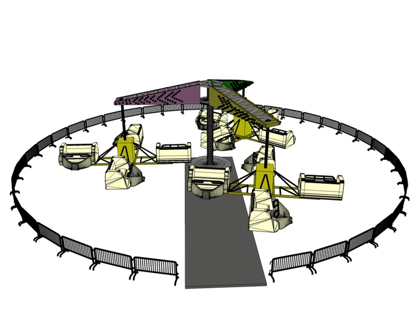 sizzler ride 3d model