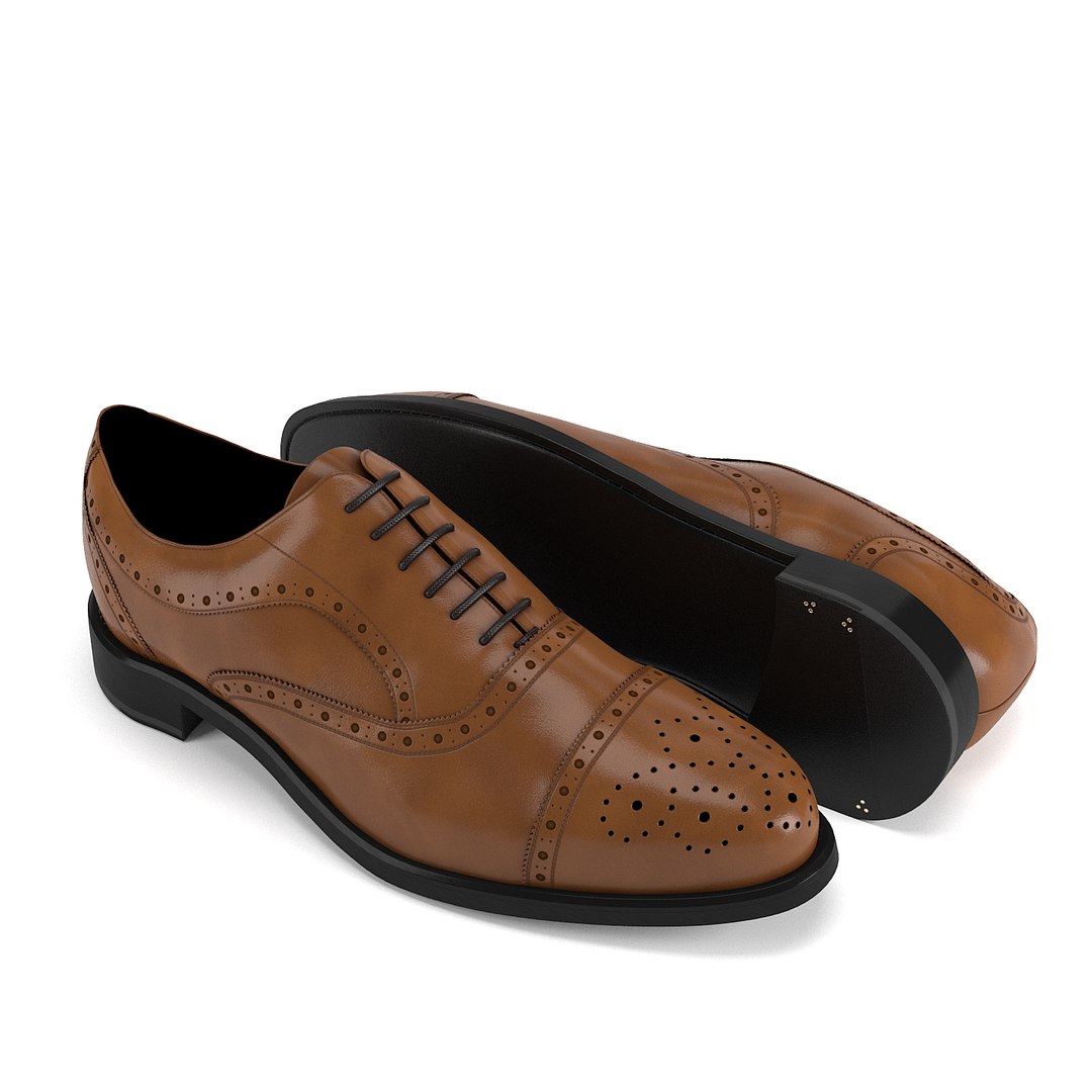 3D Semi Brogue Oxford Pbr - TurboSquid 1521576