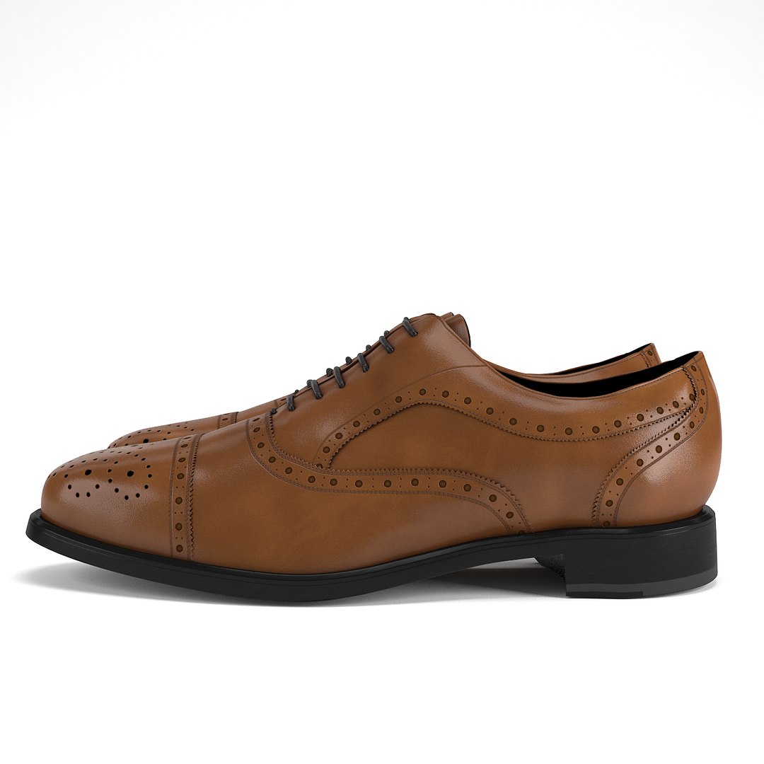 3D Semi Brogue Oxford Pbr - TurboSquid 1521576