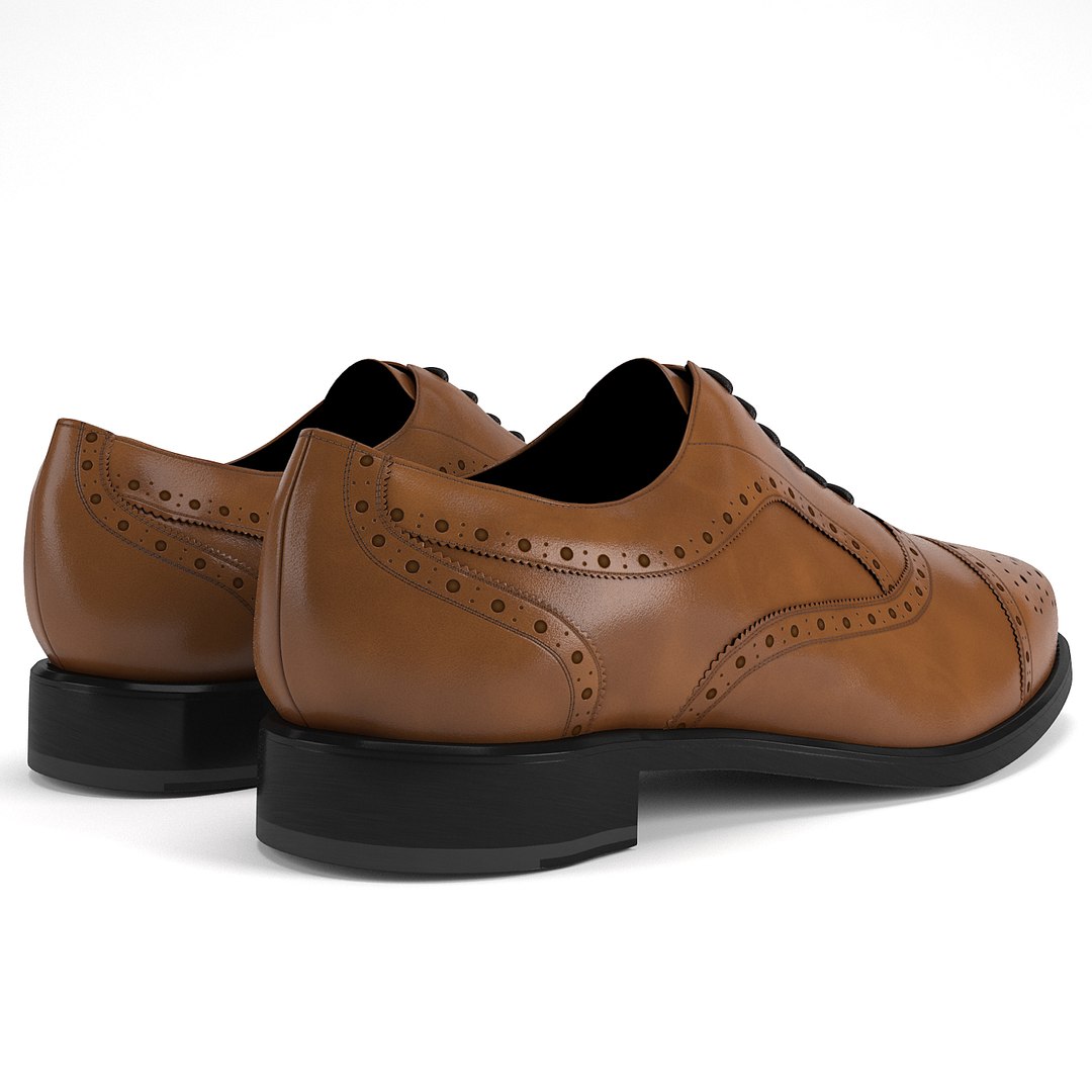3D Semi Brogue Oxford Pbr - TurboSquid 1521576