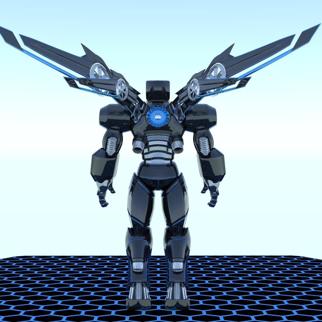 Wing Robot 3D - TurboSquid 1508443