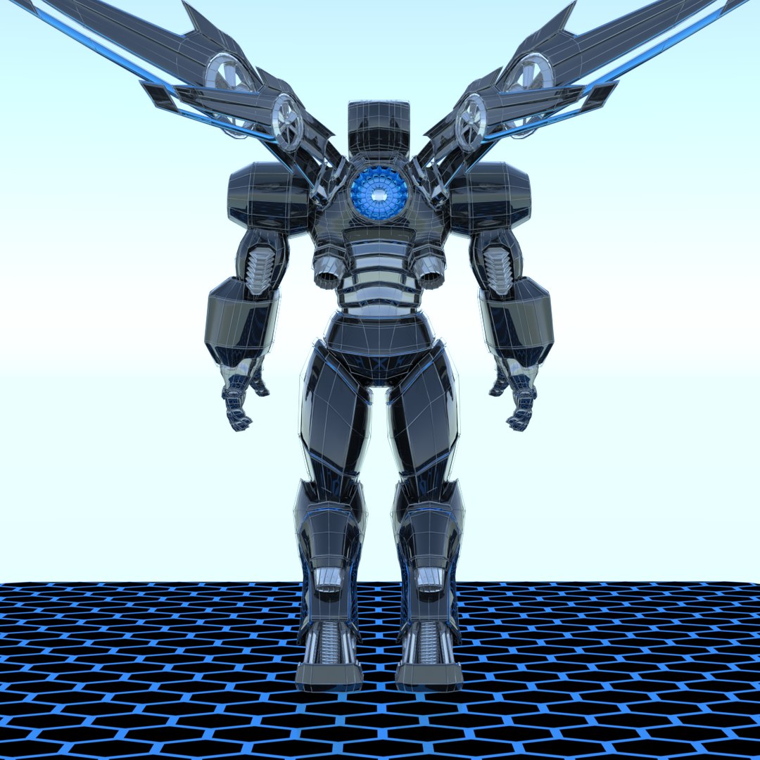 Wing Robot 3D - TurboSquid 1508443