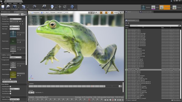 American Bullfrog - Animated 3D model - TurboSquid 1767297
