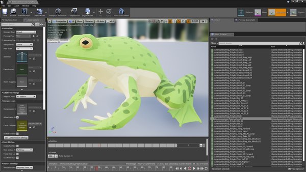 American Bullfrog - Animated 3D model - TurboSquid 1767297